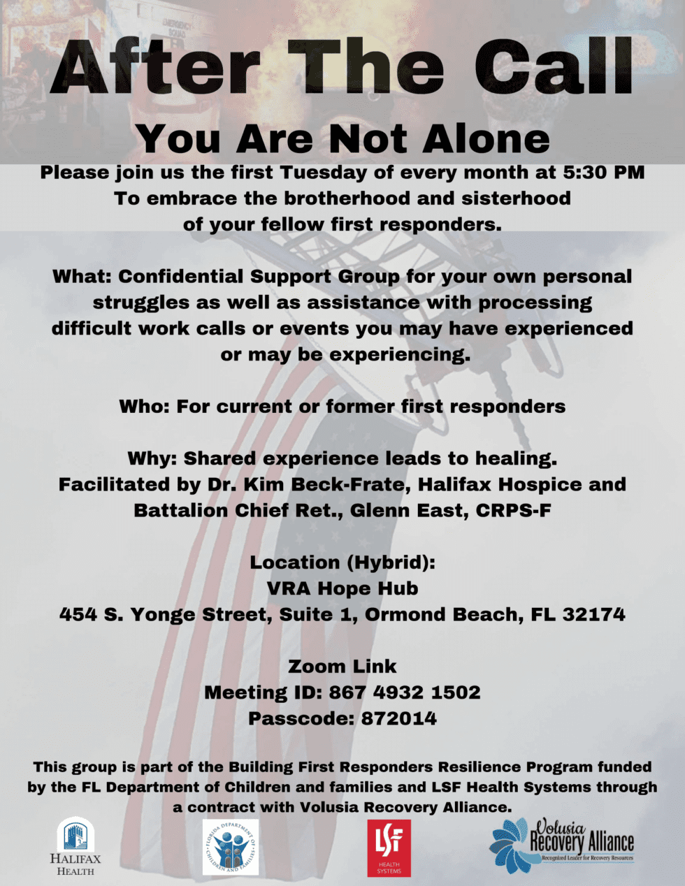 After The Call First Responder Support - Volusia Recovery Alliance